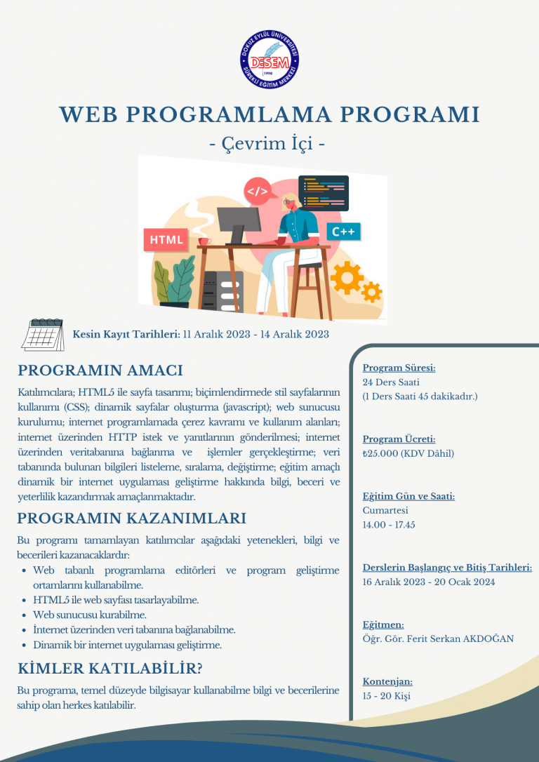 Web Programlama Programı | DESEM